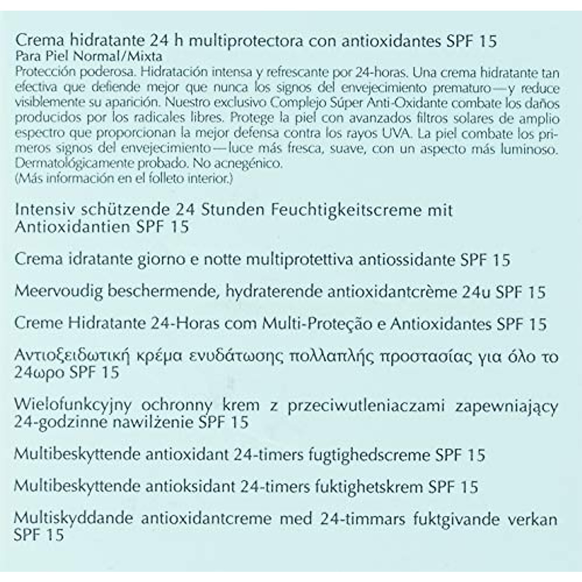 Estee Lauder Daywear Multi Protection Anti Oxidant Creme SPF 15 for Unisex, 1.7 Ounce