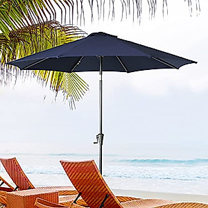 Patio Tree Sunbrella 9Ft Aluminum Market Umbrella Outdoor Patio Table Umbrellas with Ventilation and 5 Years Non-Fading Sunbrella 100% Acrylic Fabric