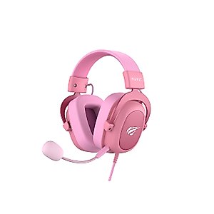 havit HV-H2002d Pink Gaming Headset Headset with Microphone, Speaker 53mm, Plug 3, 5mm: Compatible with XBOX ONE and PS4, HAVIT, HV-H2002d Pink