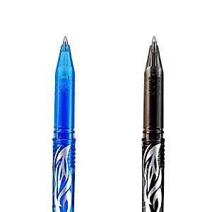 RIANCY Erasable Pens, Erasable Gel Ink Rollerball Pens, ink pens,Fine Point 0.5mm, Rolling Ball Pens with Eraser,4 Black & 4 Blue Erasable Gel Ink Pen for Drawing Writing Planner School Supplies Gift