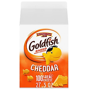 Goldfish Cheddar Cheese Crackers, 27.3 oz Carton
