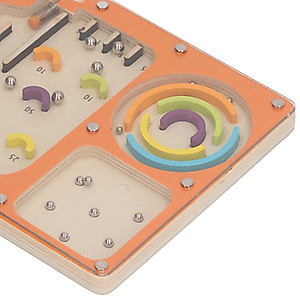 doder Portable Pinball Game Skill Development Pinball Maze Game Bright Color for Boys Girls for Travel (L)