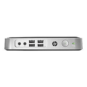 HP 2FU10AT#ABA T310 G2 Zero Client Slimline Desktop, 512MB RAM, 32GB Flash Storage, Black/Silver