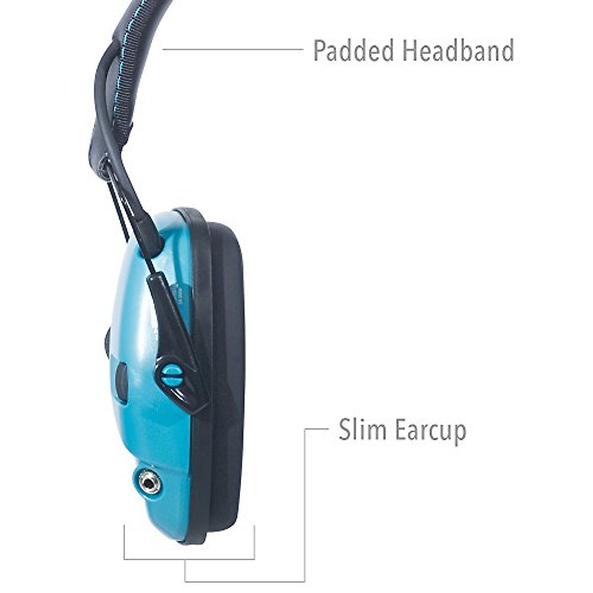 Howard Leight by Honeywell Impact Sport Sound Amplification Electronic Shooting Earmuff, Teal
