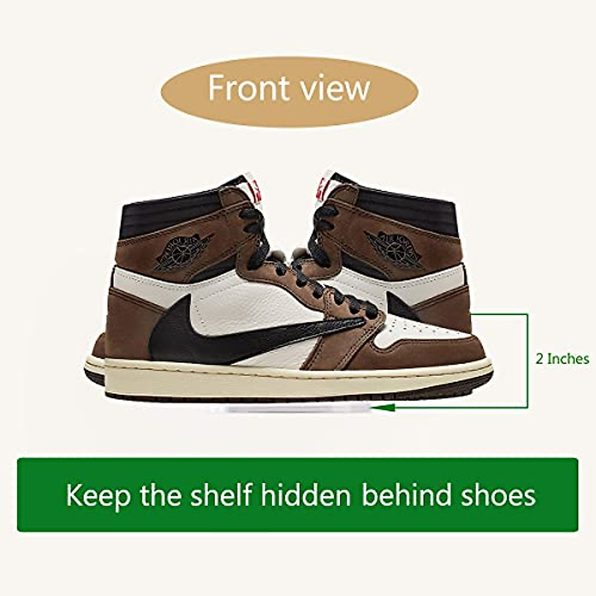 STAHMFOVER 6 Packs Clear Floating Shoe Shelves for Wall Mount, Wall Shelf to Display Collectible Shoes&Sneakers, Acrylic Shoe Storage Shelves for Friends and Families (Set of 6)-Valentines Day Gifts