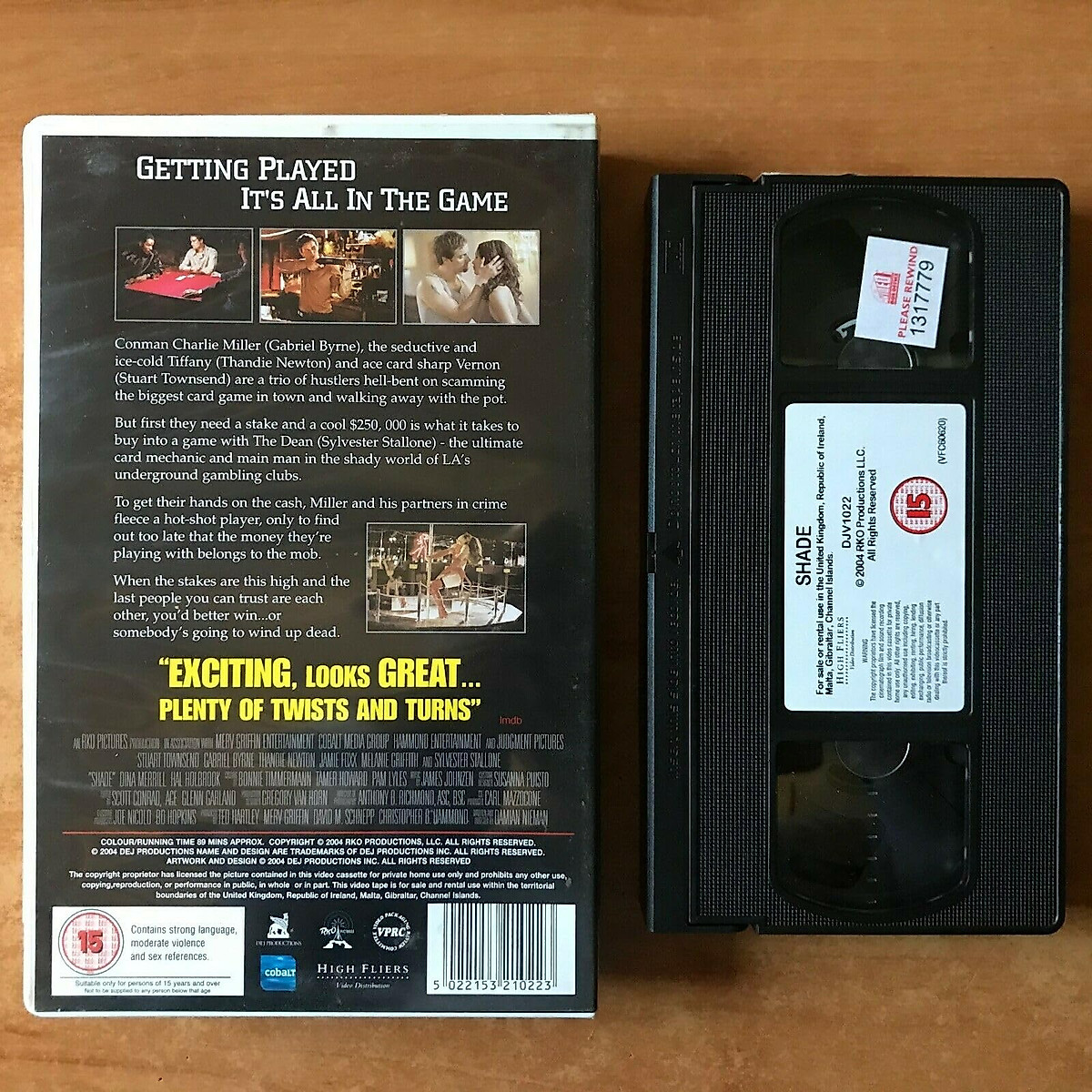 Shade; [Underground Poker Game] Neo-Noir Drama - Large Box [Rental] Pal VHS