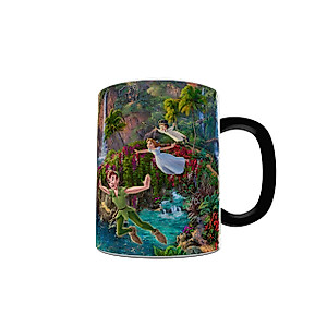 Morphing Mugs Disney - Peter Pan - Neverland - One 11 oz Color Changing Heat Sensitive Ceramic Mug – Image Revealed When HOT Liquid Is Added!