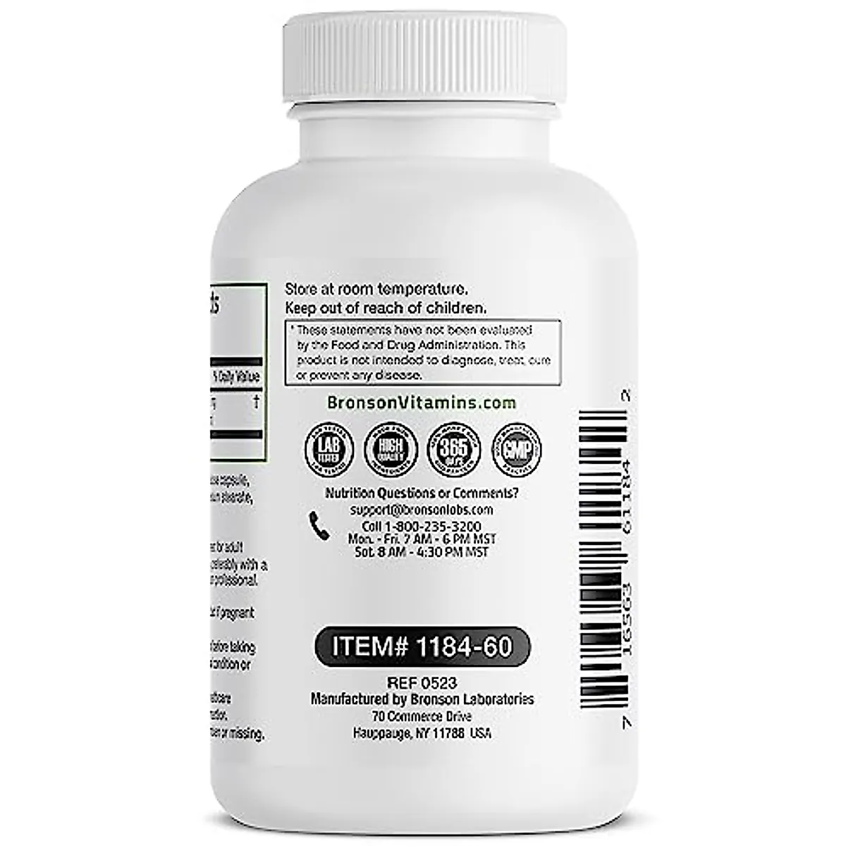 Bronson Shilajit Extract 500 MG Per Serving, Supports Energy Production & Vitality, Standardized to 20% Total Acids, Non-GMO, 60 Vegetarian Capsules