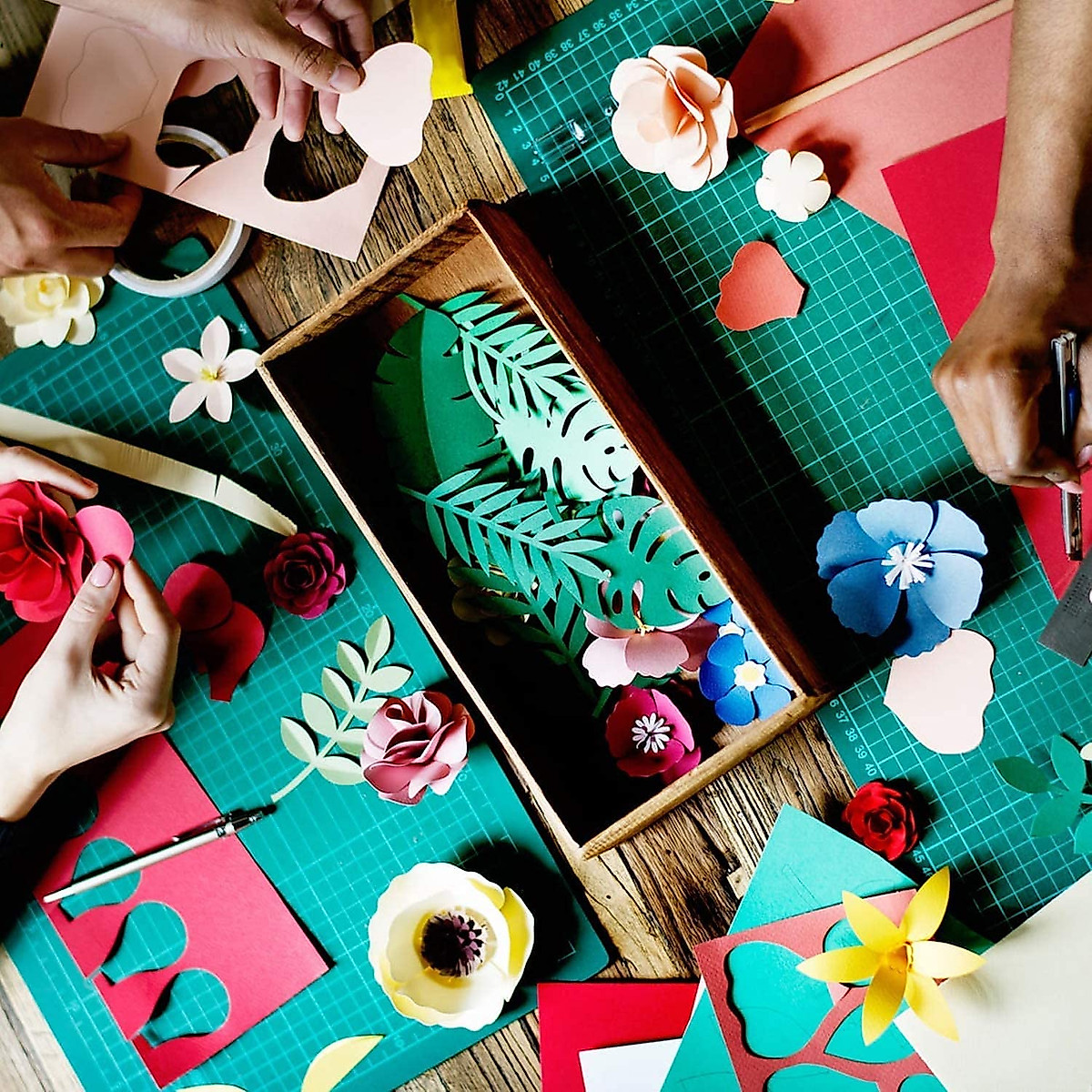 Hamilco Colored Cardstock Paper 11" x 17" Fire Orange Color Card Stock Paper 50 Pack