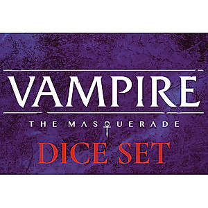 Renegade Games Studios Vampire: The Masquerade Dice Set - for Vampire: The Masquerade Roleplaying Game, New 5th Edition Dice Set