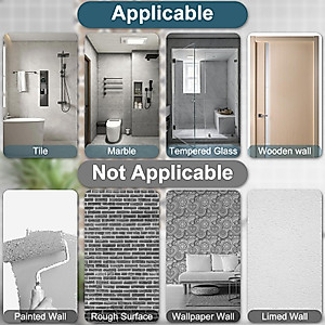 20pcs Shower Caddy Adhesive Replacement, Strong Adhesive for Shower Caddy Sticker, Shower Caddy Adhesive No Drilling for Corner Shelf Basket, Bathroom Storage Shelves, Kitchen Racks and Soap Holder