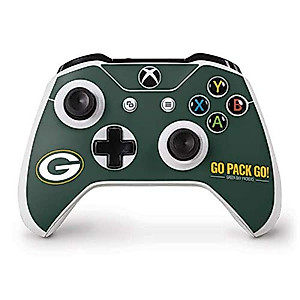 Skinit Decal Gaming Skin Compatible with Xbox One S Controller - Officially Licensed NFL Green Bay Packers Team Motto Design