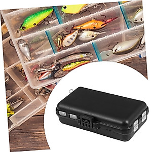 BESPORTBLE 3pcs Box Bait Storage Box Earring Holder Tackle Organizer Black Backpack Fishing Backpacks Fingernail Kit Fishing Lure Jewelry Storage Organizer Outdoor PVC Toolbox