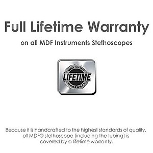 MDF® Dual Head Lightweight Stethoscope - All Black (MDF747-BO)