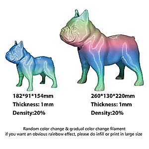PLA Filament 1.75mm 3D Printer Filament Rainbow PLA Multicolor Filament 1kg 3D Printing Filament Gradient Spool Gradual Color Change 2.2lbs Accuracy +/- 0.02mm XVICO