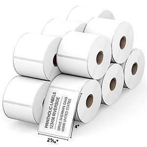 Printholic Compatible Direct Thermal Labels Replacement for DYMO 30256 (2-5/16" x 4") 12 Rolls Shipping Labels - Use with Labelwriter 450, 450 Turbo, 4XL, Rollo & Zebra Printers - 300 Labels/Roll
