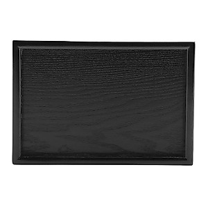 Rectangle Shape Solid Wood Decorative Serving Tray Tea Coffee Snack Food Meals Serving Tray Plate for Home Office Restaurants (30 * 24)