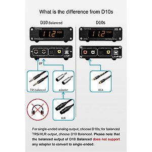 TOPPING D10 Balanced Mini USB DAC CSS XMOS XU208 ES9018K2M OPA2134 Audio Amplifier Decoder Sliver