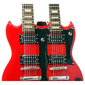 BadAax Dlb Neck Dbl Cut A Way Guitar 70's Style Model Red