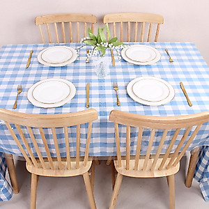 Kesfey Clear Table Protector Table Cloth 54 x 54 inch Square Transparent Sheet Table Covers Waterproof Oil Spill Proof Clear Tablecloths Plastic Stain Resistant Tablecover for Dining Tables Kitchen