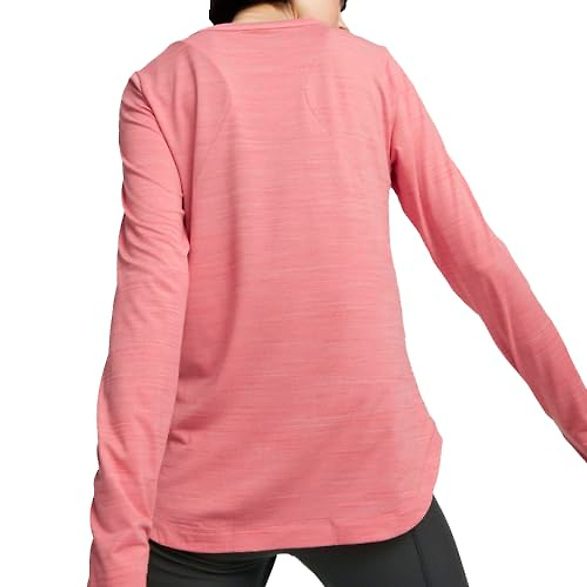 PUMA Women's Cloudspun Long Sleeve Tee, Carnation Pink Heather, Medium