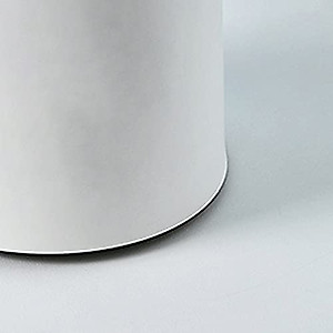 ESASAM Trash Bin， Desktop Plastic Trash Can for Family，Small Size，Beautiful Appearance，with Liner（White,Blue,Pink） (Color : White)