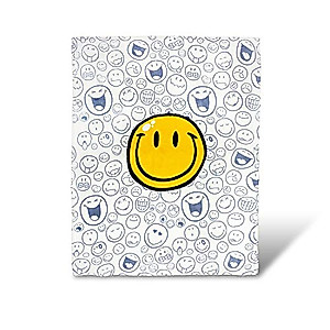 Smiley World 50 x 60 Throw Blanket