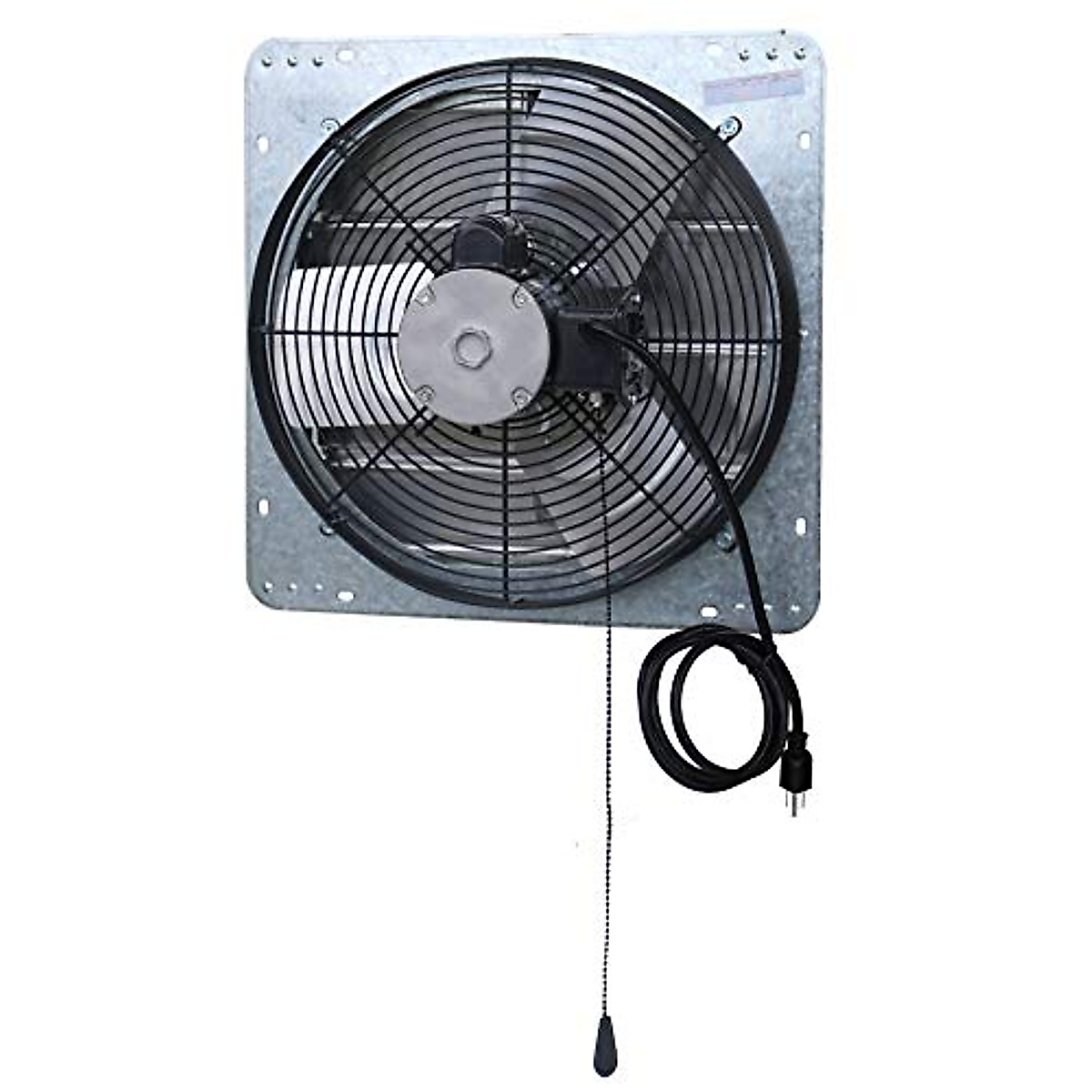 Iliving ILG8SF16V-T Wall-Mount Shutter Exhaust Fan, 16" - Variable Speed, Silver