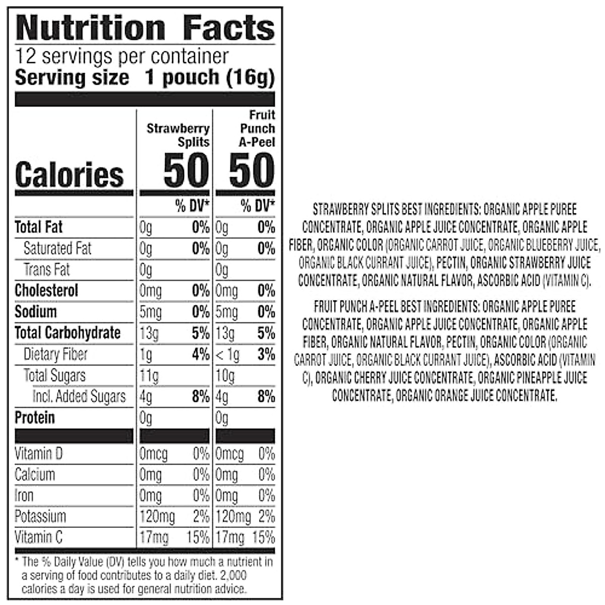 Annie's Organic Fruit Peel-A-Parts Fruit Snacks, Strawberry and Fruit Punch, 12 packs, 6.7 oz.