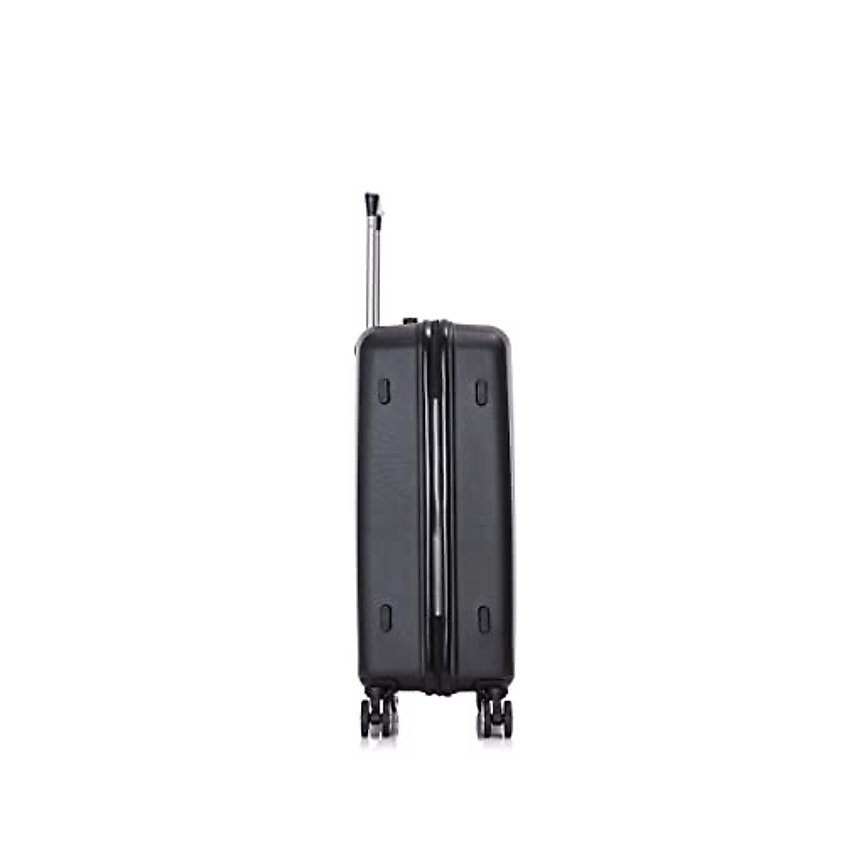 Rockland Malibu Hardside Spinner Wheel Luggage, Black, 19", 24", 28"
