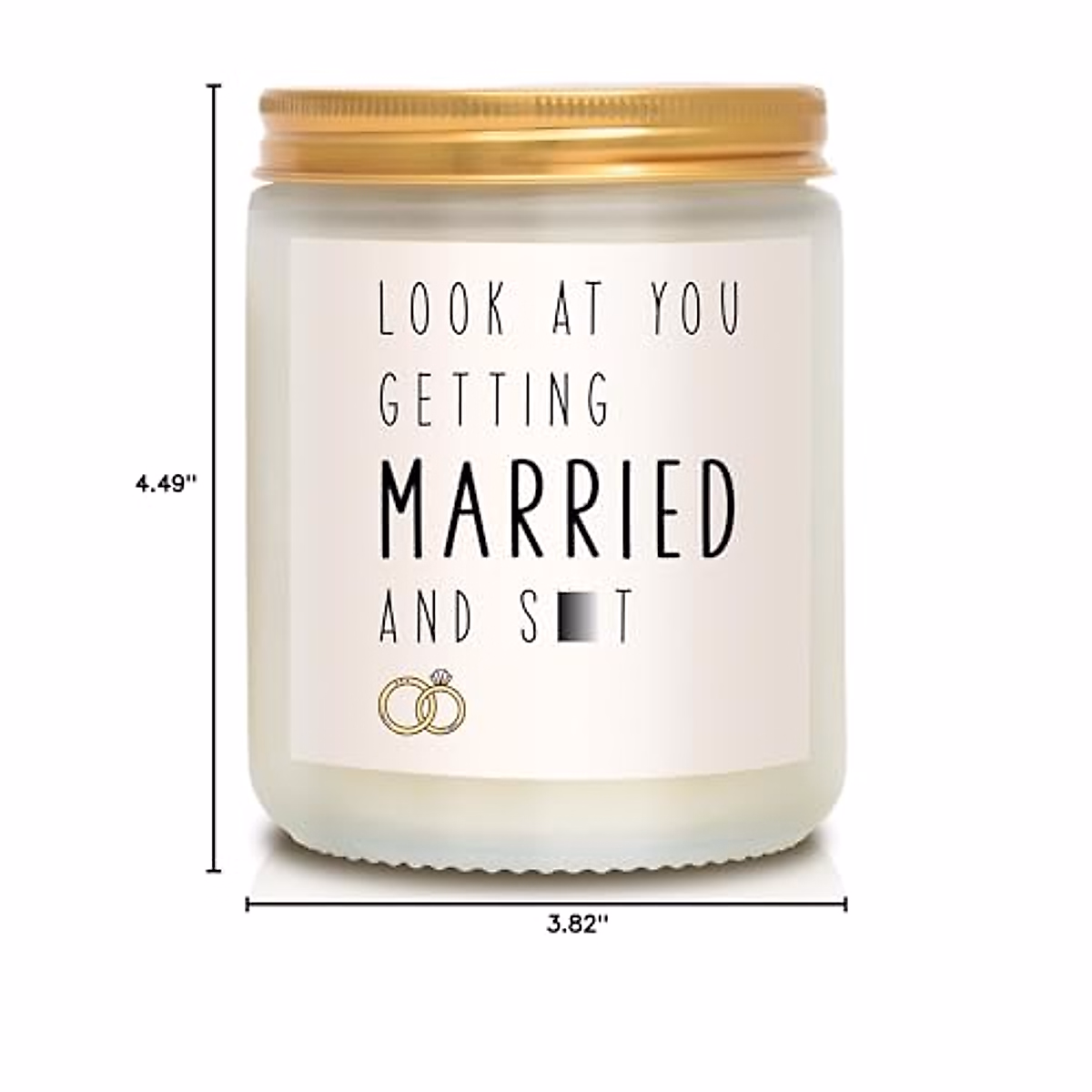 Wedding Gifts - Bridal Shower Gifts - Engagement Gifts - Bride to Be Bachelorette Gifts - Lavender Scented Candle