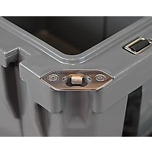 Cobalt 25 Quart Roto-Molded Super Ice Cooler | Large Ice Chest Holds Ice Up to 3 Days | (Gray)