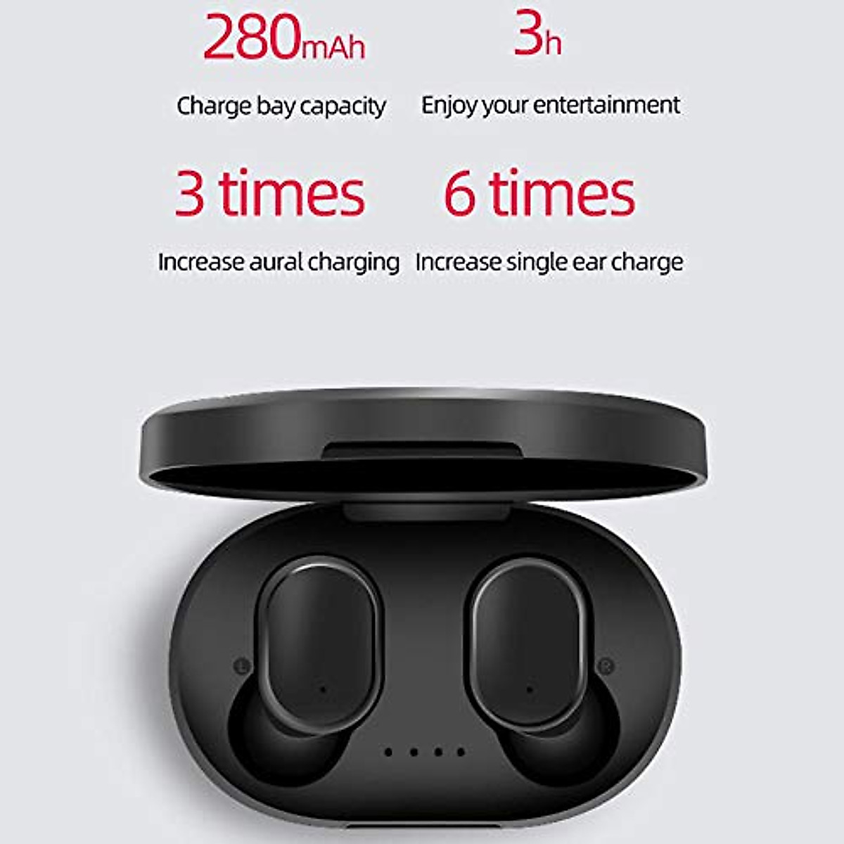 A6S TWS Bluetooth Earphone VS Redmi Airdots Wireless Headphone Stereo Headset Mini Earbuds for Xiaomi iPhone Huawei Samsung