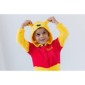 Disney Winnie the Pooh Little Boys Fleece Zip Up Coverall 6