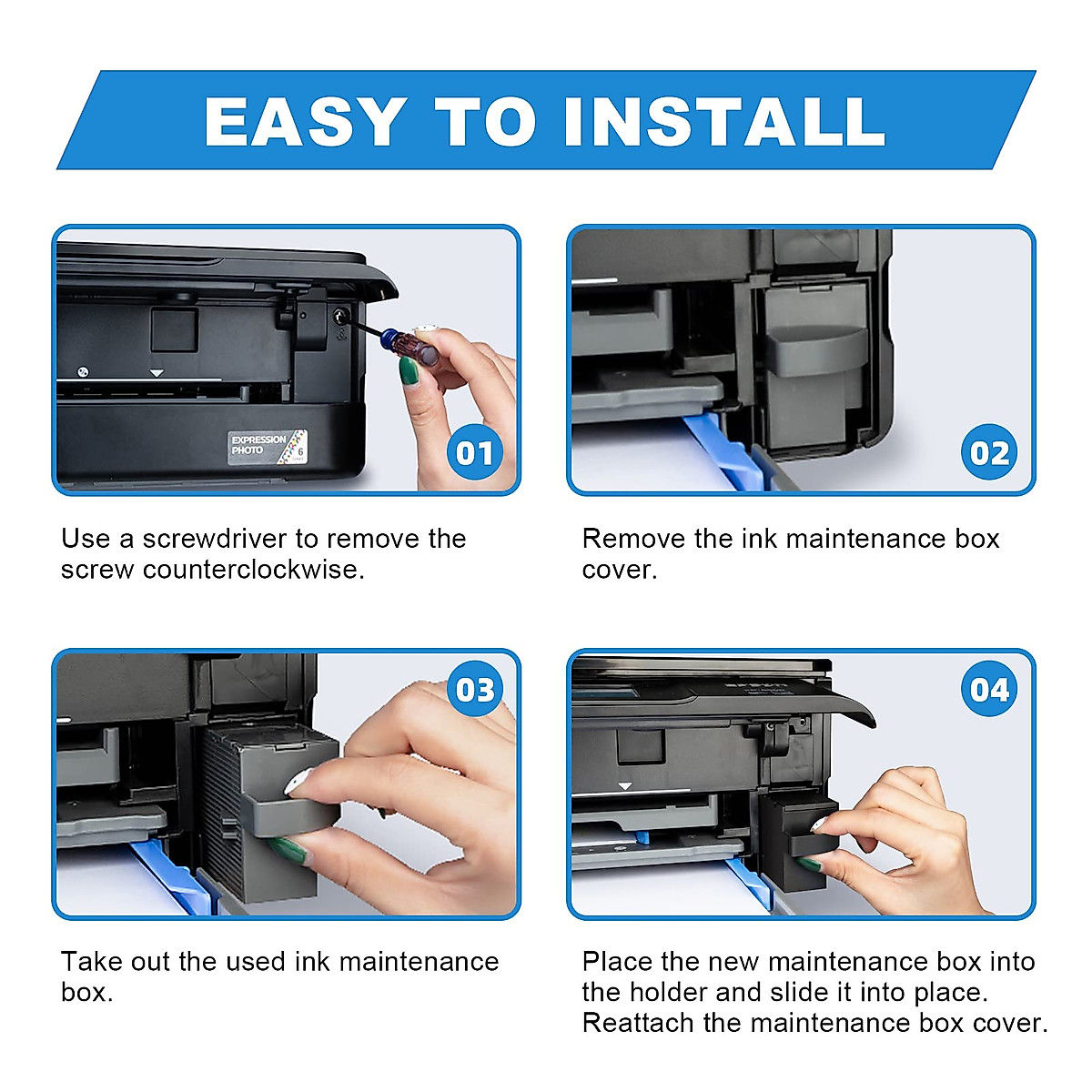 IN INTACTECH T3661 Ink Maintenance Box (T366100 / T366) for XP-15000 XP-6100 XP-970 XP-8600 XP-8700 XP-6000 XP-8500 Expression Premium Photo Printer (2-Pack)