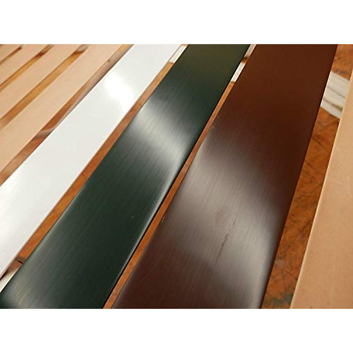 LIUDA 2" x20' ft Vinyl Outdoor Patio Lawn Furniture Repair Strap Strapping Matte Finish (Brown) + 20 Free Rivets!