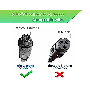 eeTao 42V AC/DC Adapter Charger Compatible with CBD Model HY-A16 Black-A16B Blue-A16B DC 37V 74Wh 2000mAh Lithium-Ion Battery UL Certified 6.5'' 42VDC DC42V Power Supply Cord Cable Battery Charger PSU