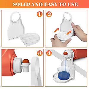 Laundry Detergent Cup Holder 2 Pack, Detergent Drip Catcher Organizer to Keep Room Tidy, Soap Tray Dispenser Laundry Detergent Gadget Fit for Most Softener Liquid Economic Sized Bottles No More Leaks