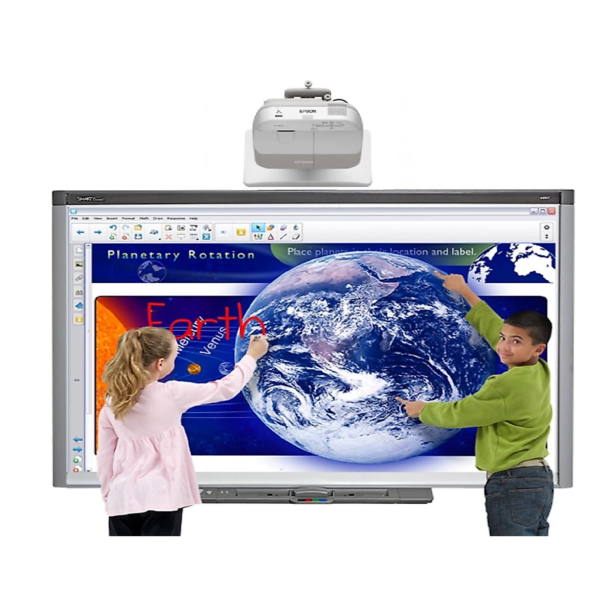 INTERACTIVE SMART BOARD SBX885 WITH SHORT THROW PROJECTOR BUNDLE