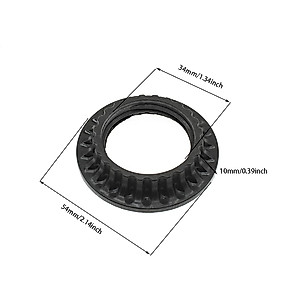 HAJXZH 6 Pack E26 Light Socket Rings Lamp Shade Collar Retainer Ring for Light Fixture Lamp Lock Socket Replacement Adapter Ring with Diameter of (32mm) 1-3/8 Inches Black