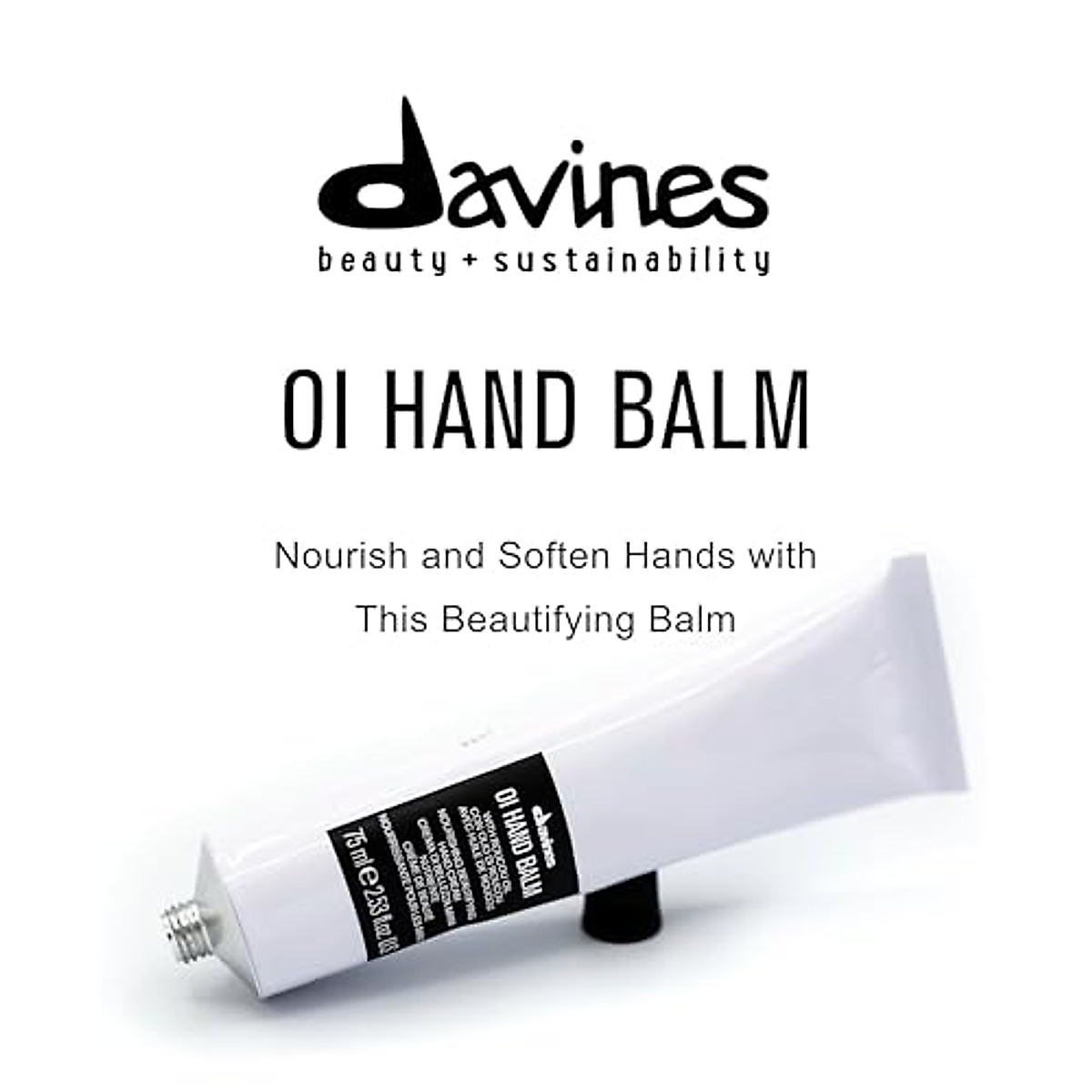 Davines OI Hand Balm, Antioxidant-Rich Nourishment, For All Skin Types, Long-Lasting Hydration, 2.53 Fl. Oz.