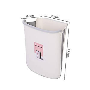 Cabilock Mounted Door Cabinetwhite Container Storage Bucket Drawer Waste Collapsible Cabinet Garbage to Toilet Compact Mount Car Bedroom Home Plastic Bathroom Small Dorm Holder Kitchen