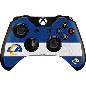 Skinit Decal Gaming Skin Compatible with Xbox One Controller - Officially Licensed NFL Los Angeles Rams Zone Block Design