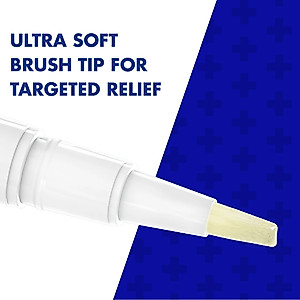 Kank-A Soft Brush Tooth & Mouth Pain Gel, Professional Strength, 0.07 Ounce, Dual Relief Formula for Toothaches, Gum & Other Mouth Pain, Easy to Use Pen Applicator, Fast-Acting Pain Relief