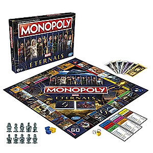 Monopoly: Marvel Studios' Eternals Edition Board Game for Marvel Fans, Game for 2-6 Players, Kids Ages 8 and Up