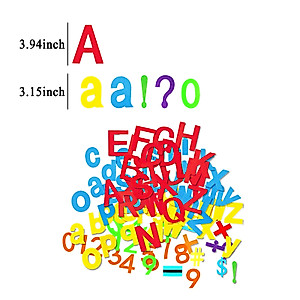 Toddlers Toys Felt-Alphabet Letters Numbers for Preschool Learning Activity with 107 Pieces ABC Upper Lower Case Letters, Numbers Children Felt Wall Sensory Activity Toys