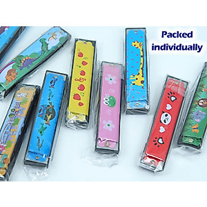 Harmonica for Kids Birthday Party Favor, 24Pcs Kids Harmonica Toy Gift, 16 Holes Toddler Harmonicas, Party Favors for Kids Goodie Bags