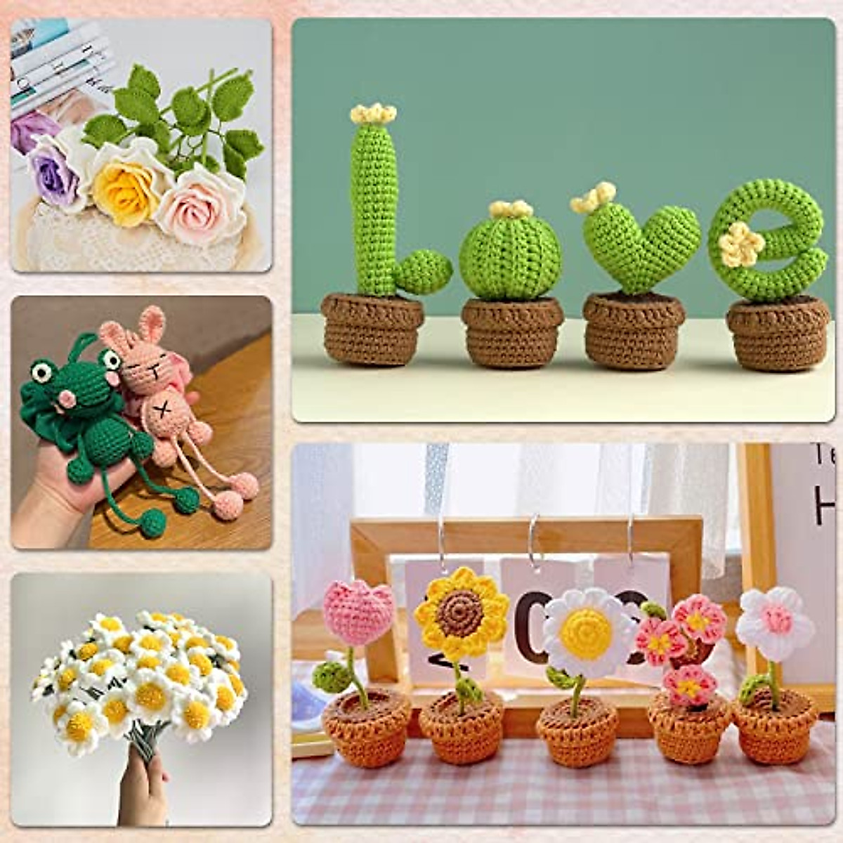 2 Pcs 100g Acrylic Yarn for Crocheting,Soft and Fluffy Crochet Yarn for Knitting and Crafts，4 ply Warm Yarn for DIY Slippers Cushions Dolls Bags Blankets Ornaments and Trinkets(Grey)