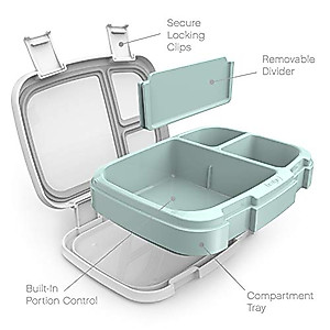 Bentgo® Fresh 3-Pack Meal Prep Lunch Box Set - Reusable 3-Compartment Containers for meal Prepping, Healthy Eating On-the-Go, and Balanced Portion-Control - BPA-Free, Microwave & Dishwasher Safe