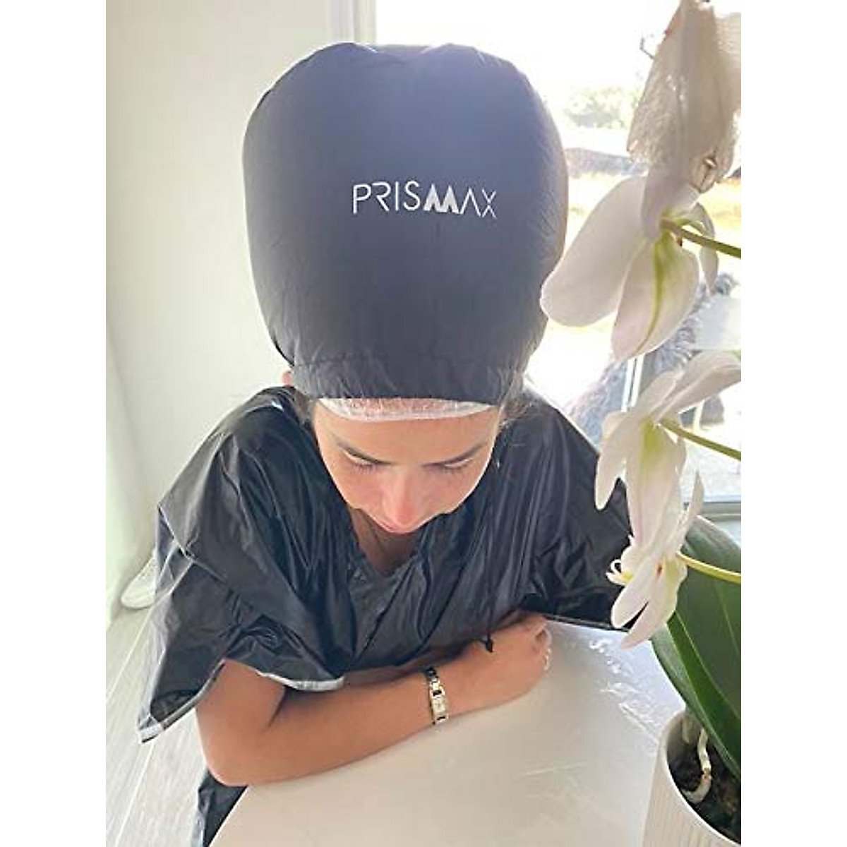 Prismax Bonnet Hood Hair Dryer Attachment - Soft Portable Hood for All Handheld Blow Dryers